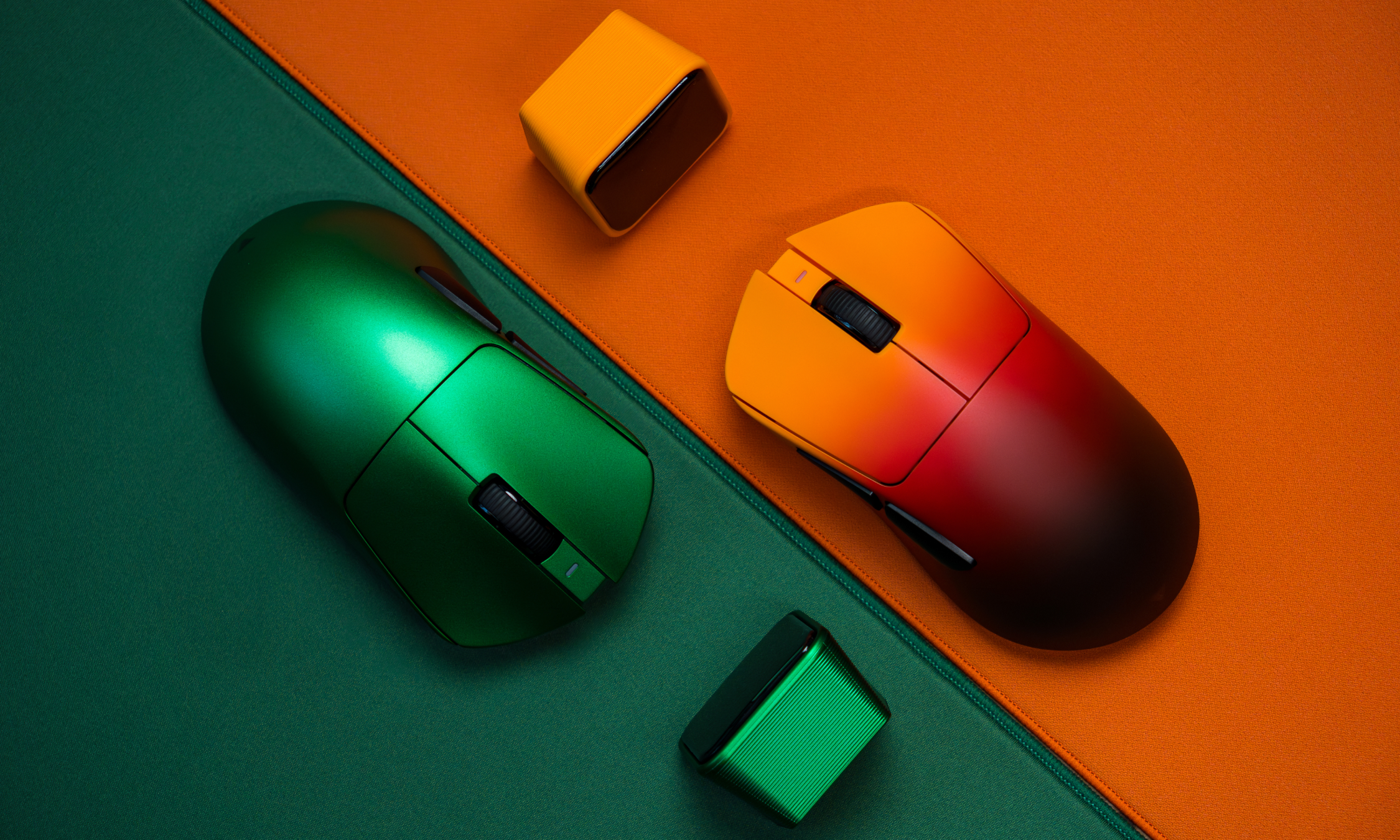 New Colorways for Terra Pro Gaming Mouse: Inferno Orange & Emerald Gre